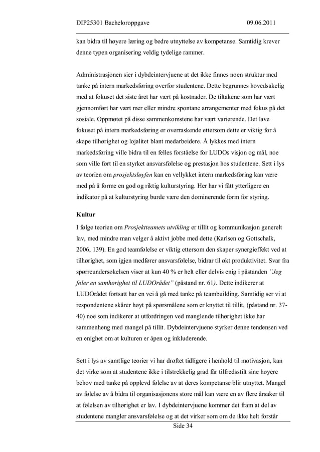 Bacheloroppgave i Prosjektledelse | PDF