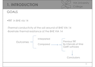 Thermal response test and soil geothermal modelling | PDF