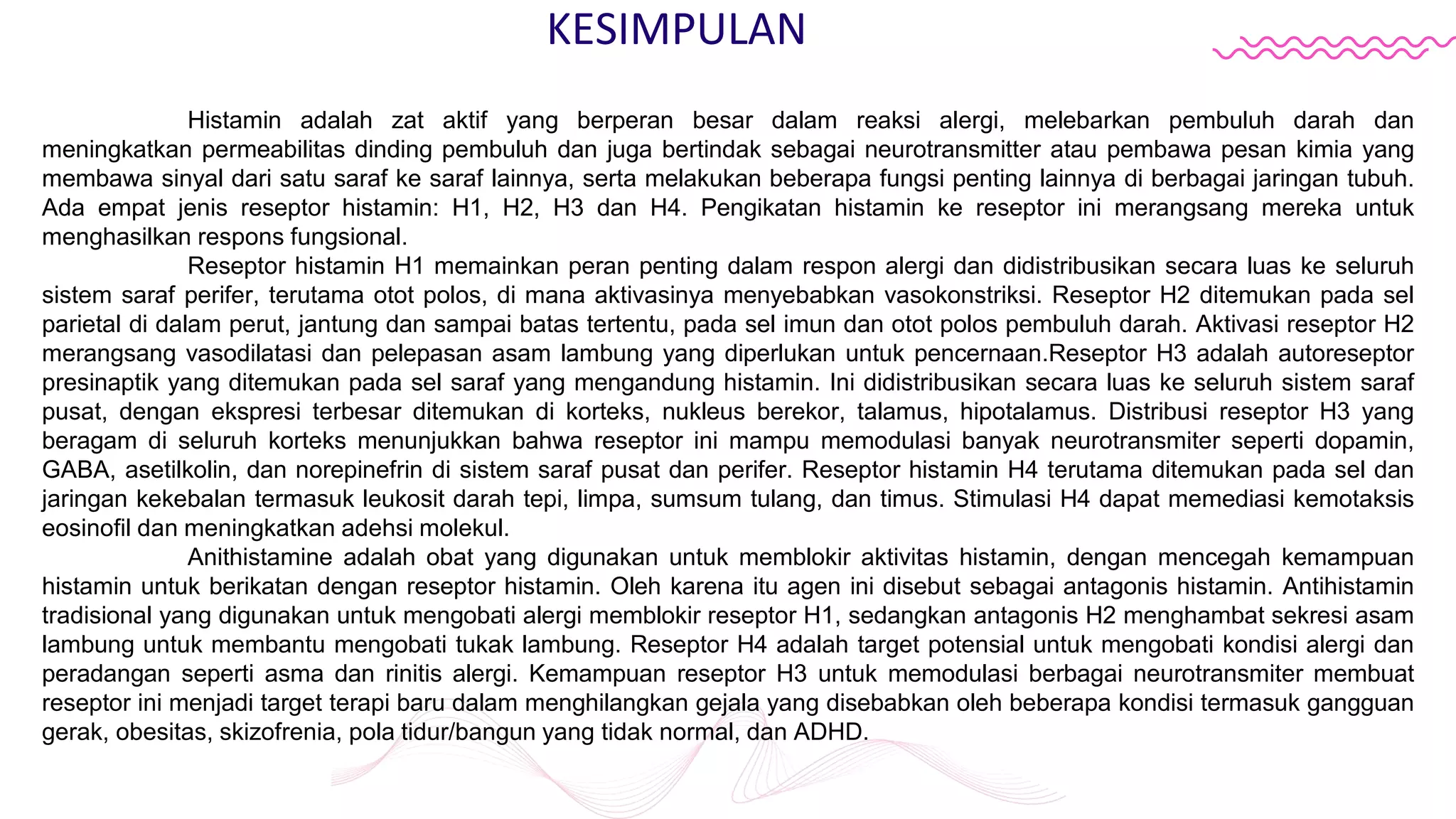 Neurotransmitter Histamin | PPTX