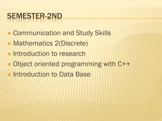 Bachelors in mobile computing and internet | PPT