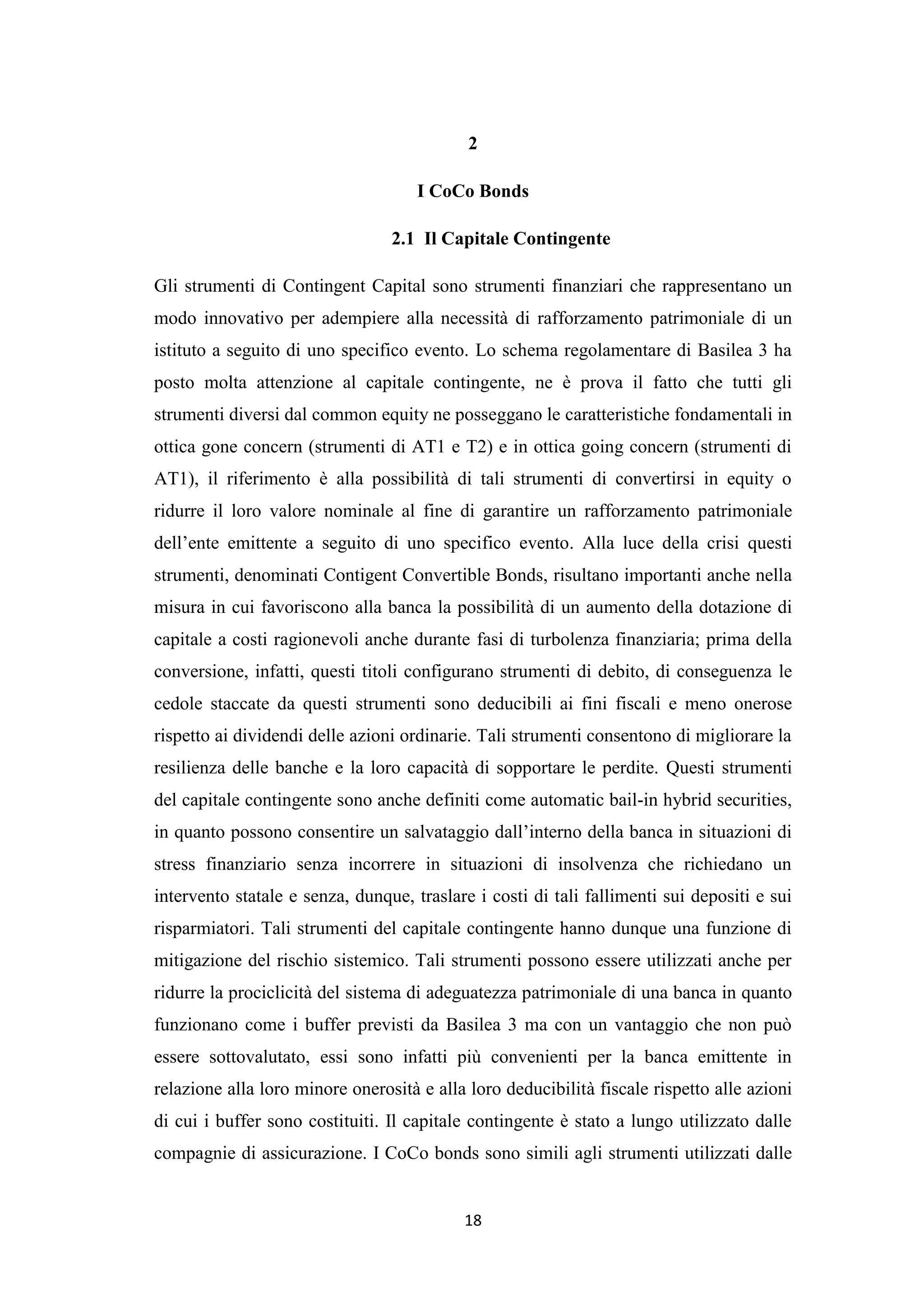 The CoCo bonds: new capitalisation instruments for banks | PDF