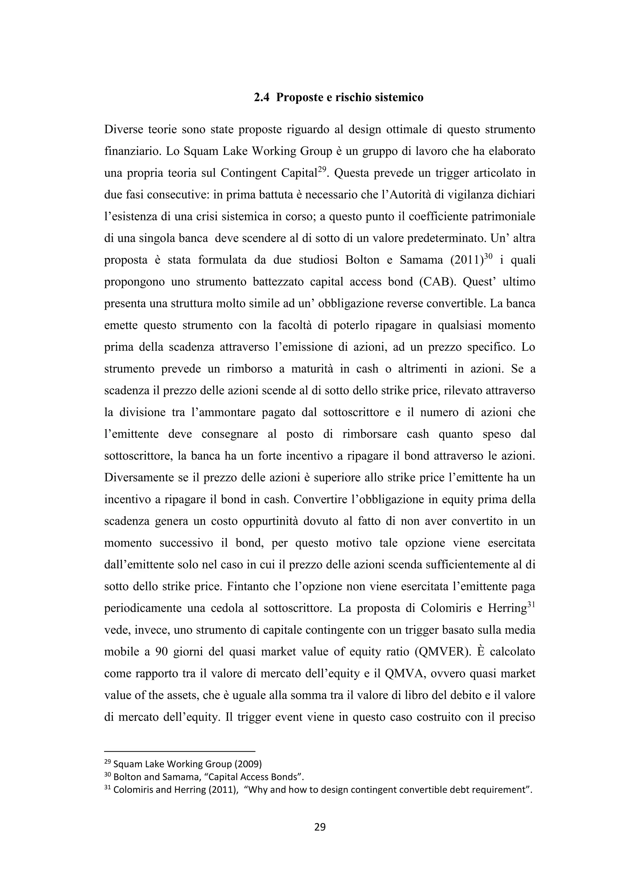 The CoCo bonds: new capitalisation instruments for banks | PDF