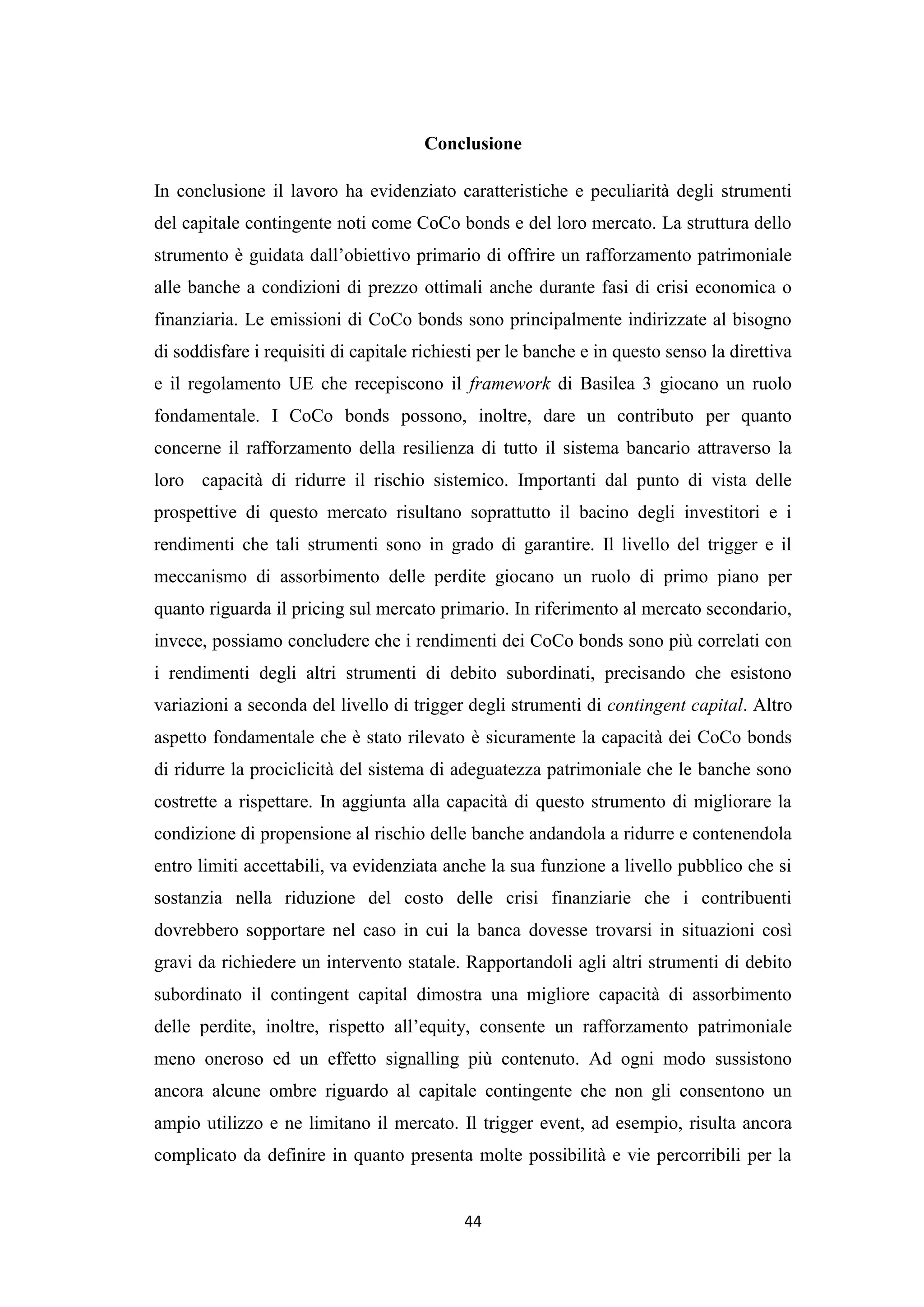 The CoCo bonds: new capitalisation instruments for banks | PDF