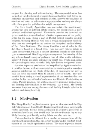 Bachelor thesis - Keep Healthy Application | PDF