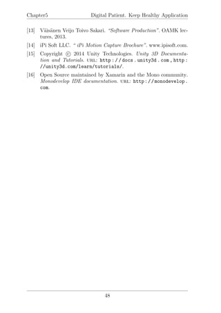 Bachelor thesis - Keep Healthy Application