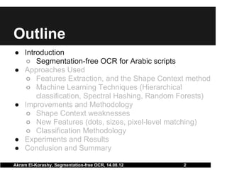 Search space reduction for holistic ligature recognition in Urdu Nastaliq script (Bachelor ...