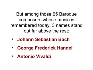 Bach Handel & Vivaldi | PPT