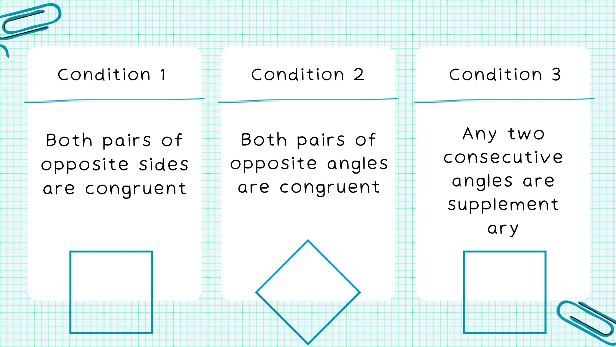 “determine The Condition That Make A Quadrilateral A Parallelogram ” Pptx Geography Science