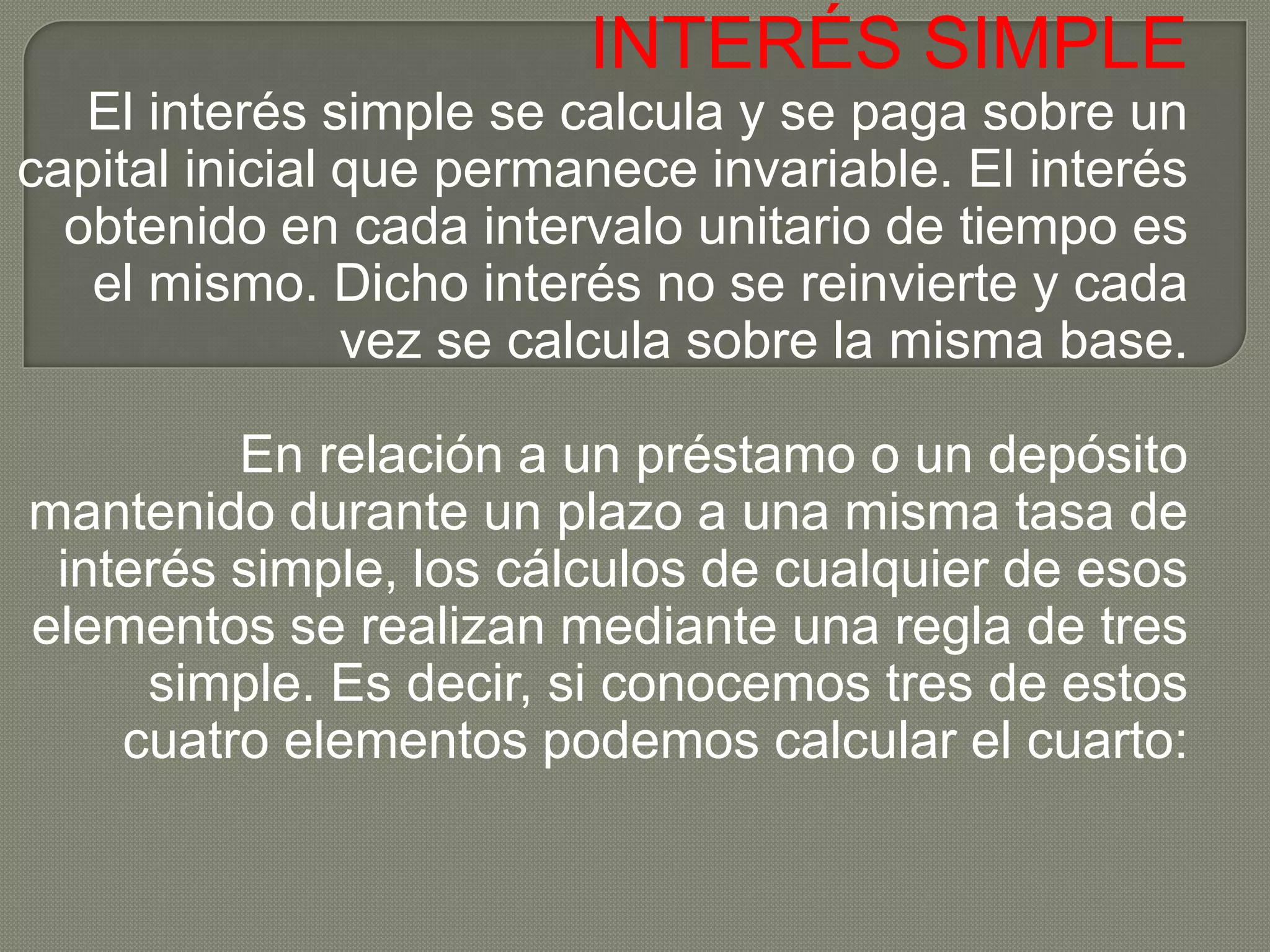 Interes simple y compuesto con ejemplos | PPT