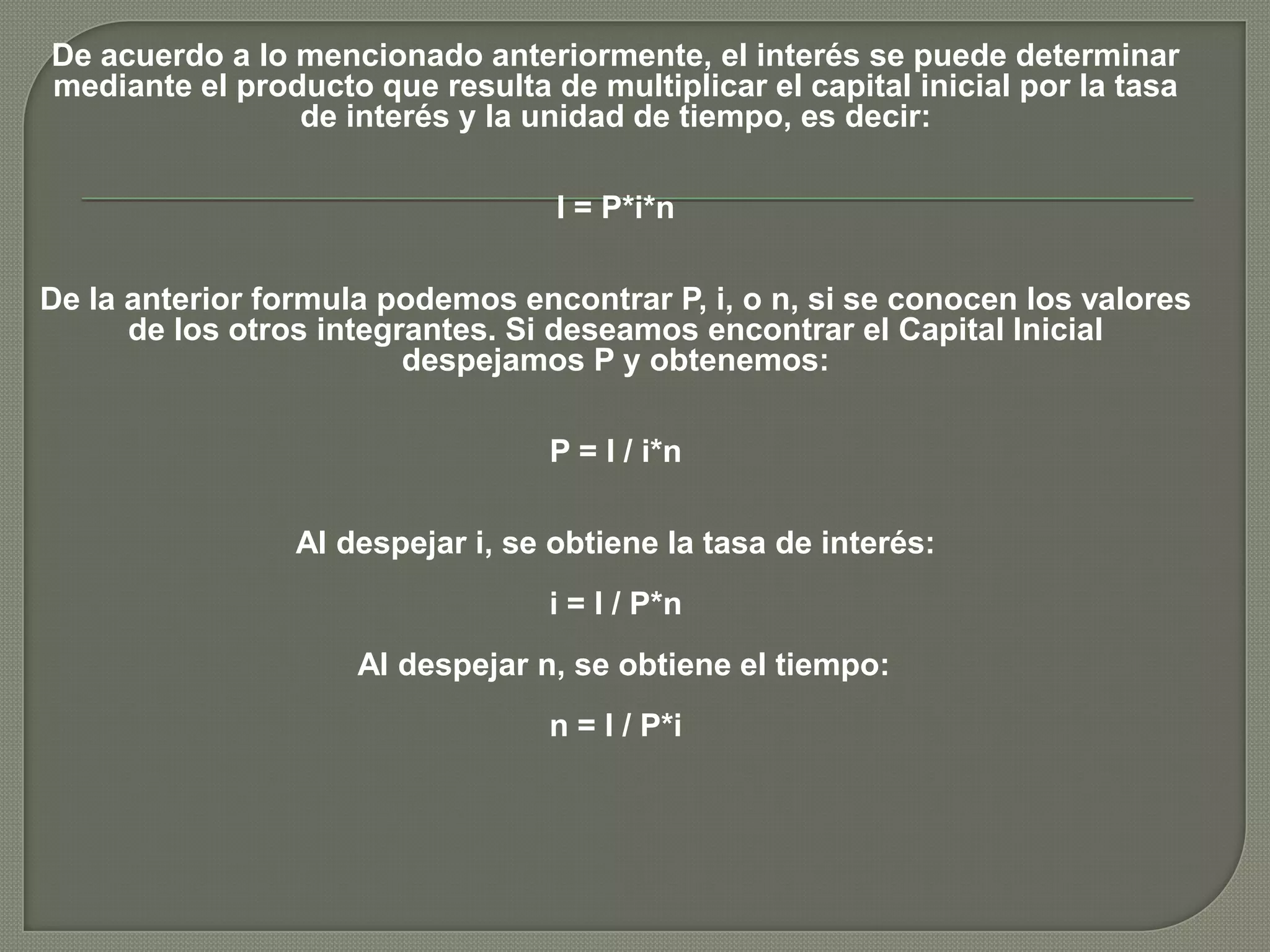 Interes simple y compuesto con ejemplos | PPT