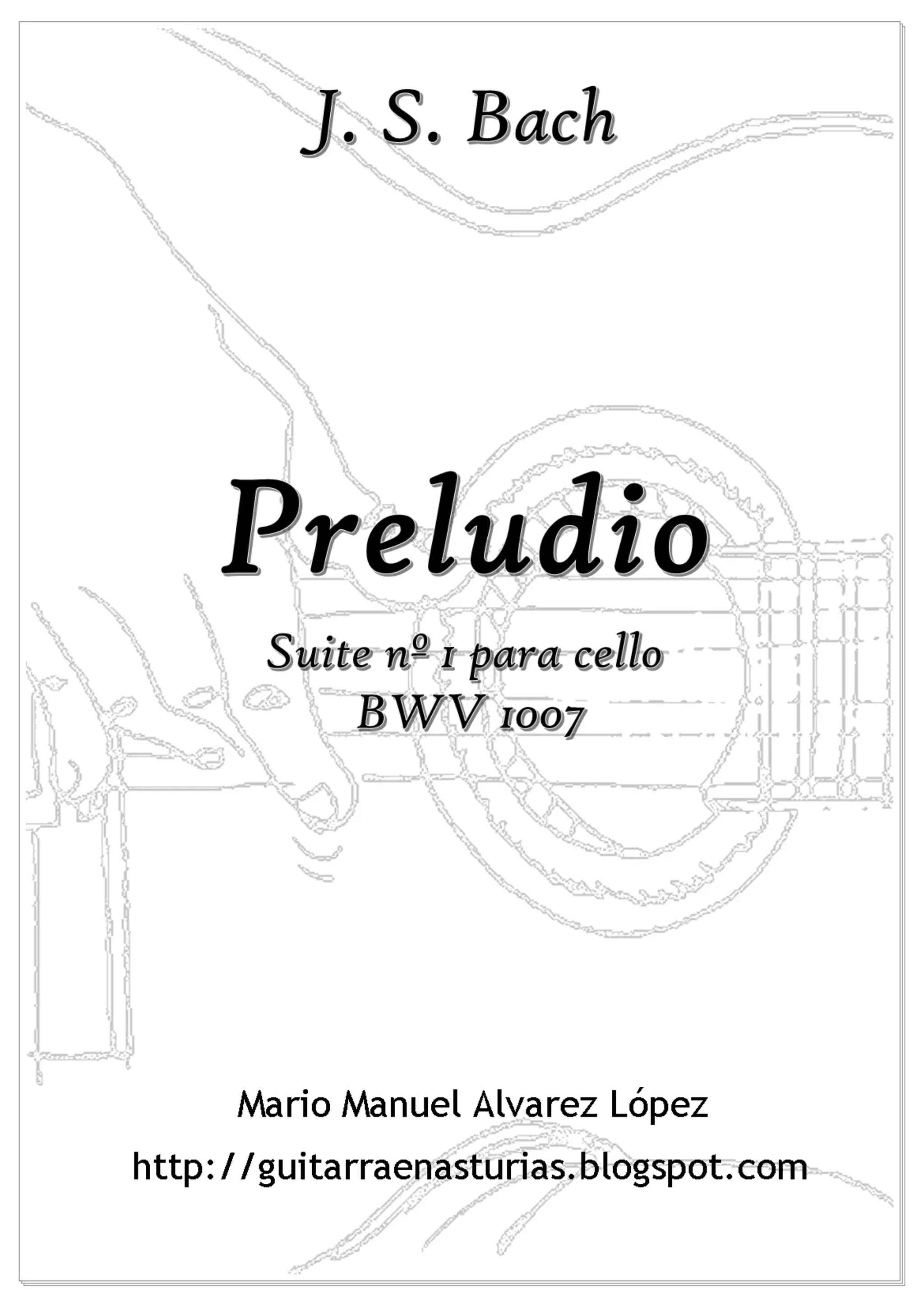 Bach j. s. preludio bwv 1007 | PDF