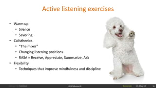 Listen up! Improving listening skills and awareness | PPT
