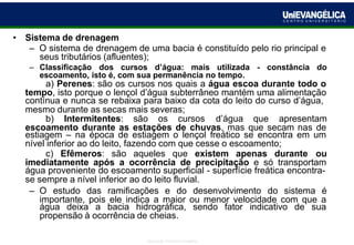Estudo das Bacias hidrográficas para Hidrologia e drenagem urbana | PDF