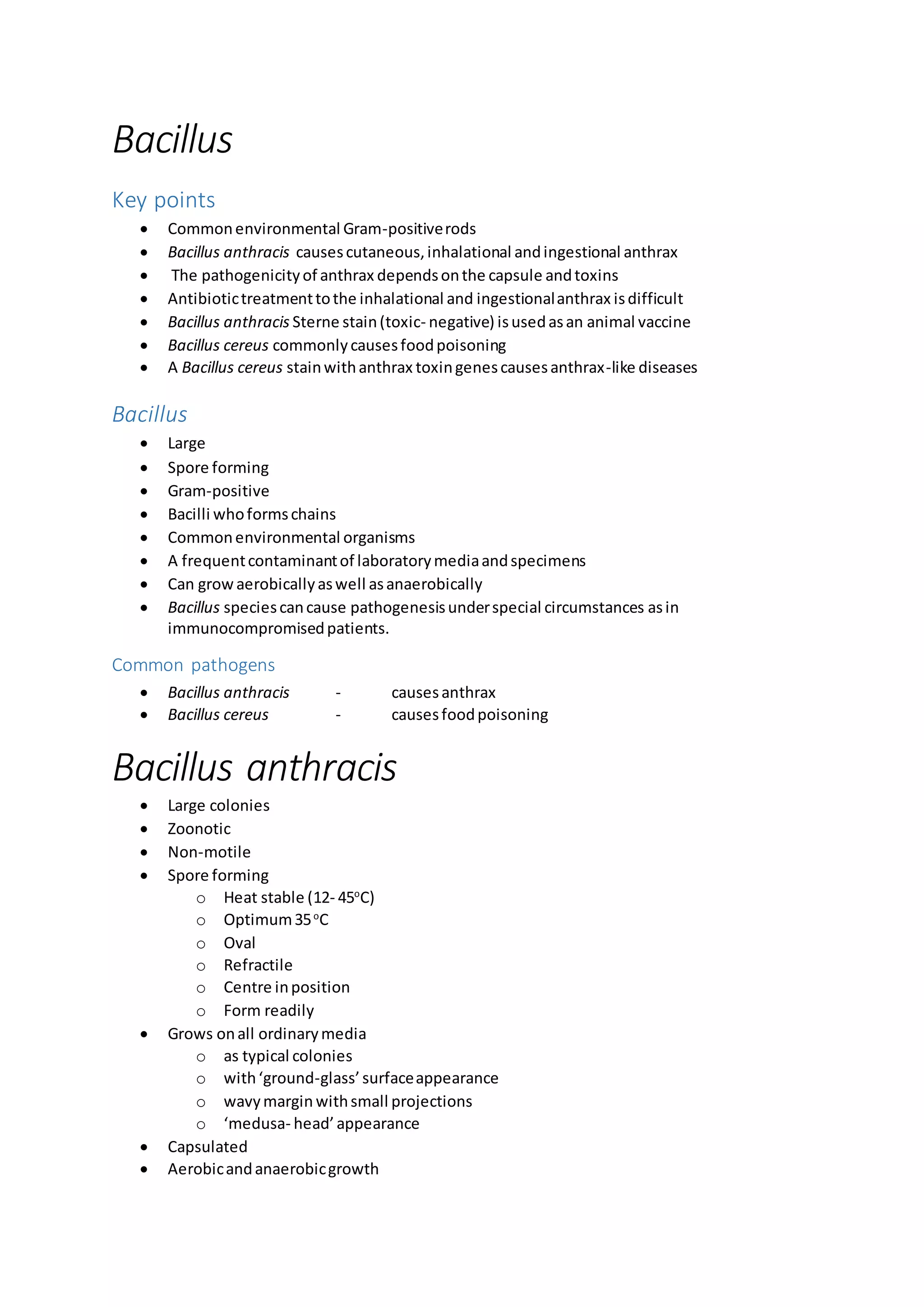 Bacillus | DOCX
