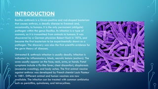 BACILLUS ANTHRACIS Microbial disease .pptx