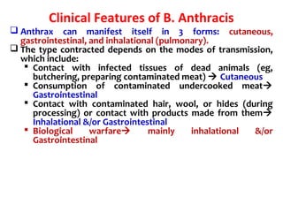 Bacillus anthracis toxins | PPT