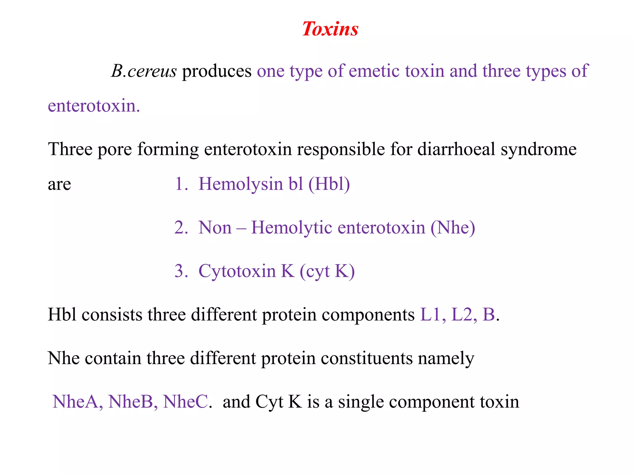 Bacillus cereus - contamination in food | PDF