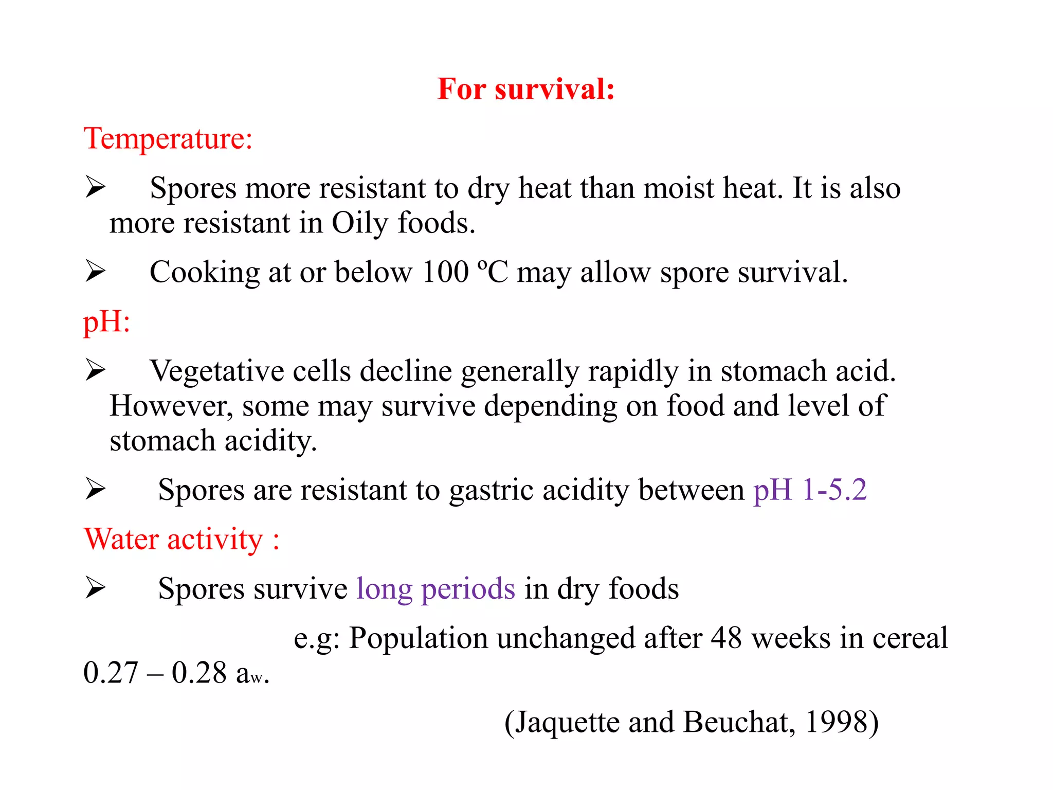Bacillus cereus - contamination in food | PDF