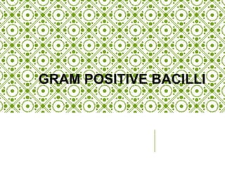 BACILLUS ppt. ppt | PPT | Infectious Diseases | Diseases and Conditions