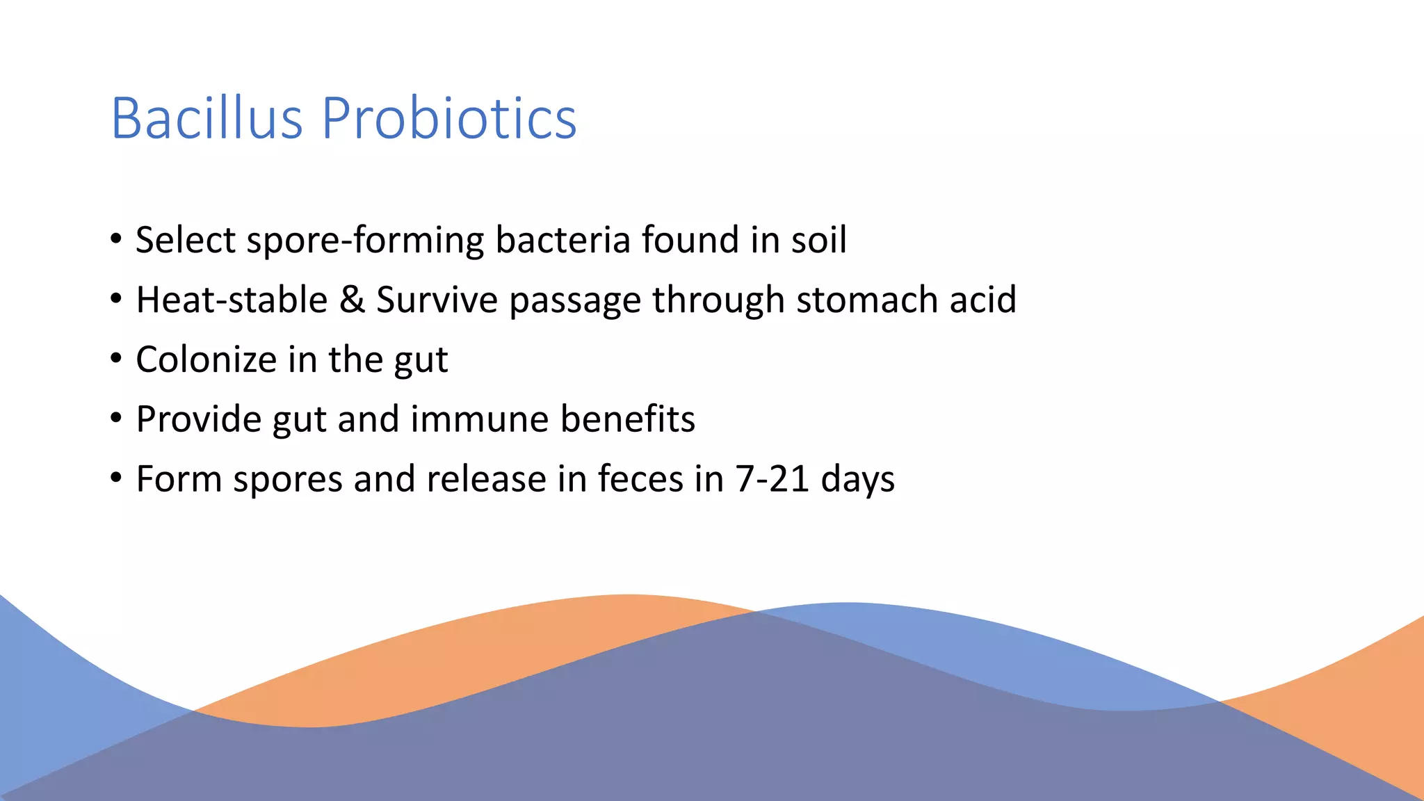 Health Benefits of Bacillus Probiotics | PPTX | Digestive Disorders ...