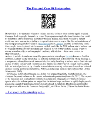 Bacillus Research Paper | PDF