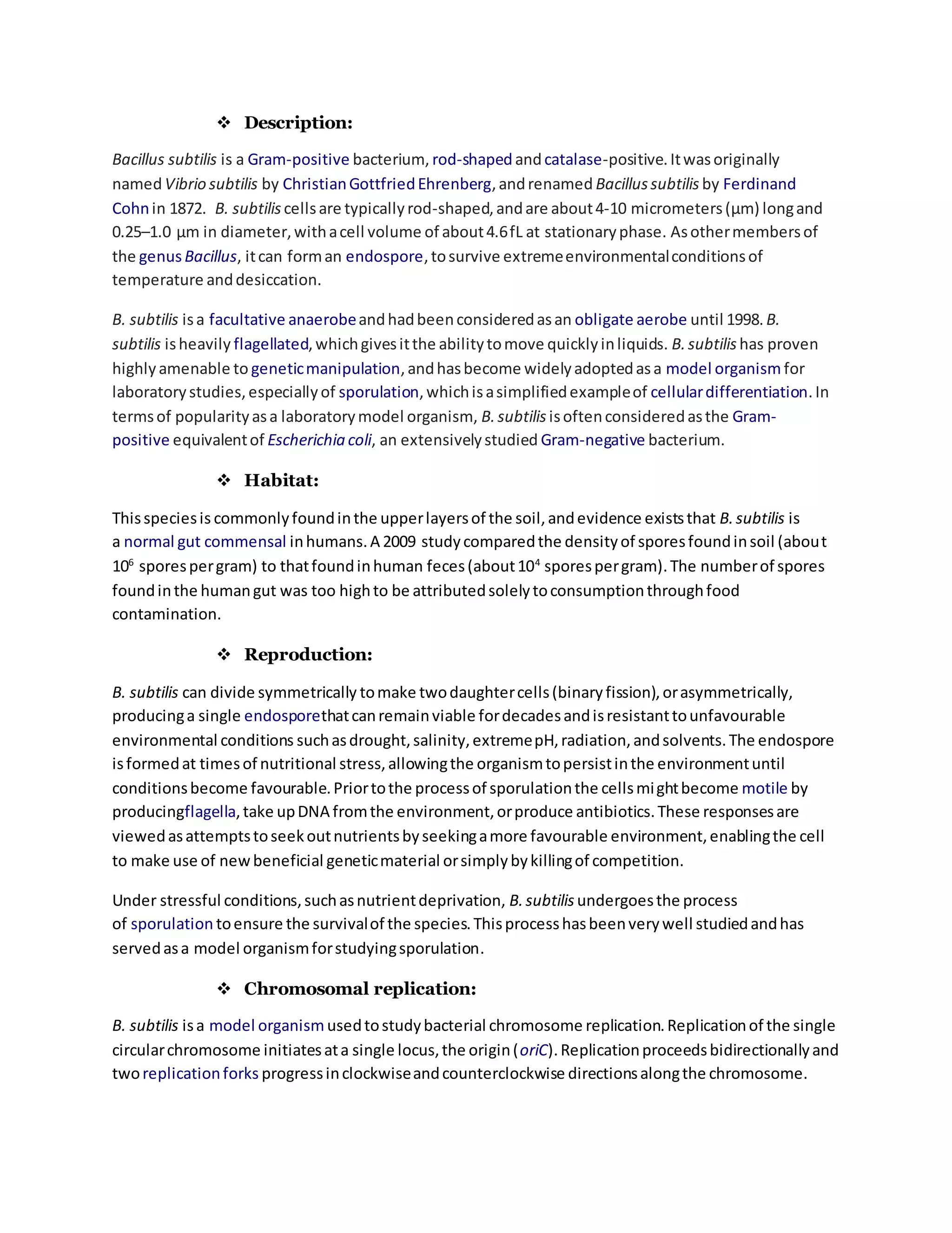 Bacillus subtilis | DOCX