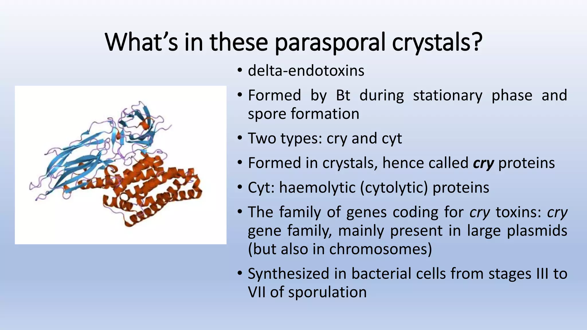 Bacillus thuringiensis: Story of an Entomopathogen | PPTX