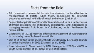 Bacillus thuringiensis: Story of an Entomopathogen | PPTX