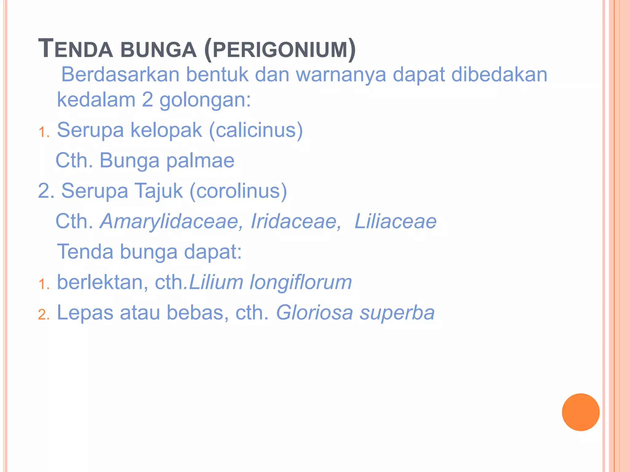 PPT Morfologi tumbuhan ( bunga ) | PPTX