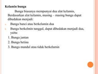 PPT Morfologi tumbuhan ( bunga ) | PPTX