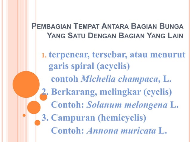 PPT Morfologi tumbuhan ( bunga ) | PPTX