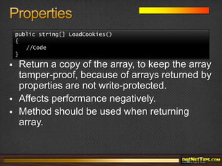 Back-2-Basics: .NET Coding Standards For The Real World (2011) | PPT