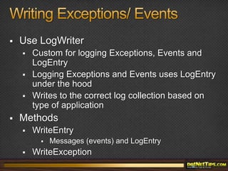 Back-2-Basics: Exception & Event Instrumentation in .NET