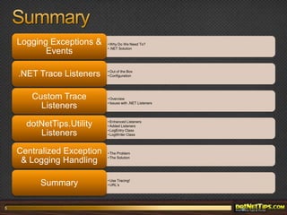 Back-2-Basics: Exception & Event Instrumentation in .NET