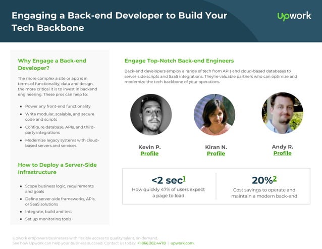 Engaging a Back-end Developer to Build Your Tech Backbone | PPT