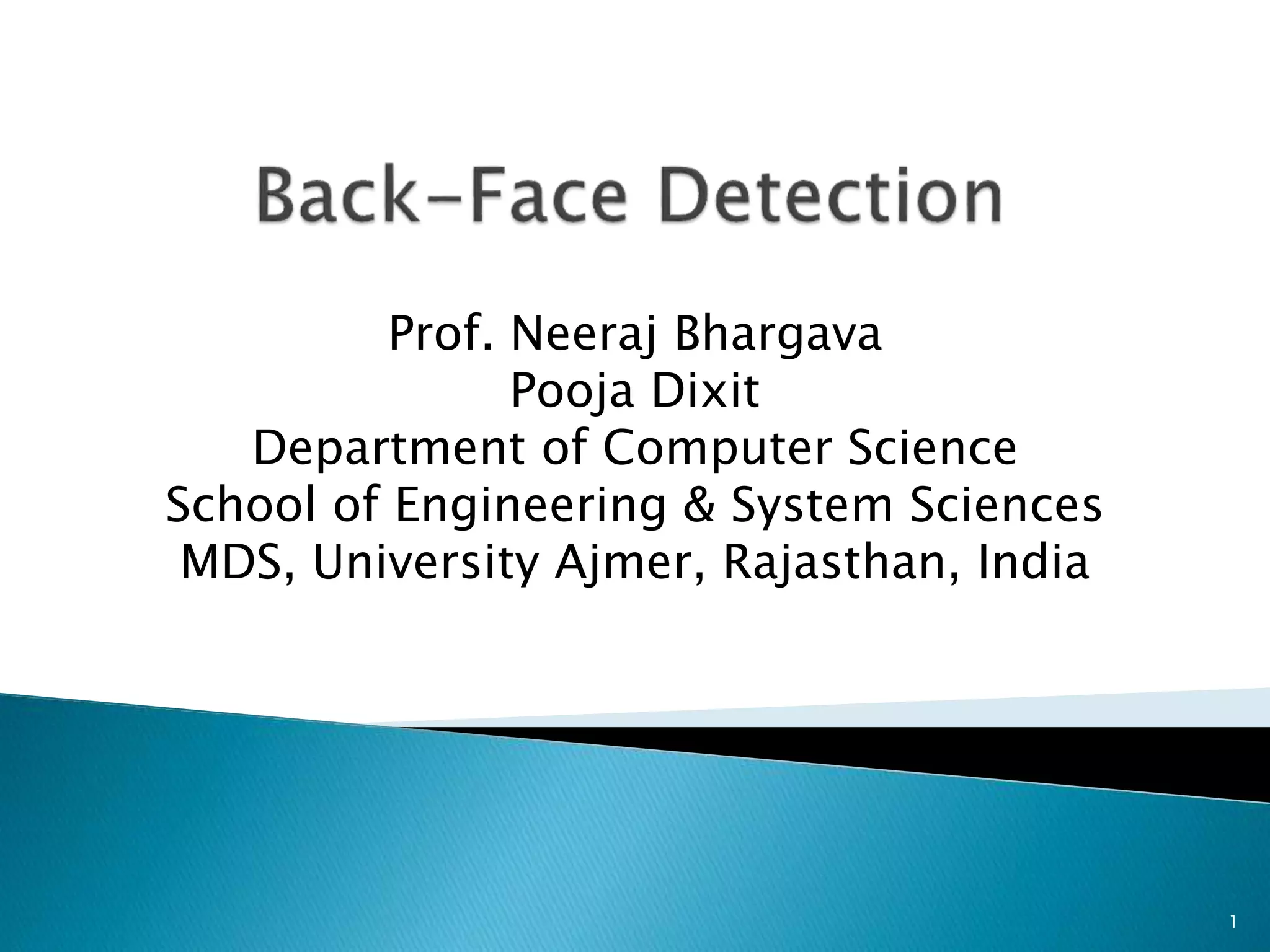 Back face detection | PPTX