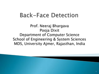 Back face detection | PPTX