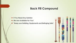 Back Fill Compound | PDF
