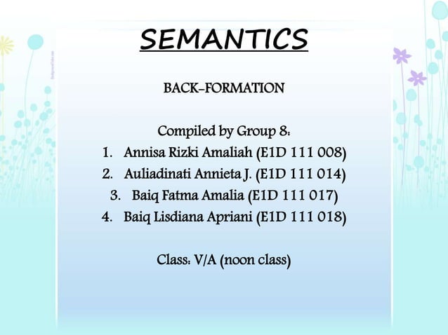 BACK-FORMATION II.pptx