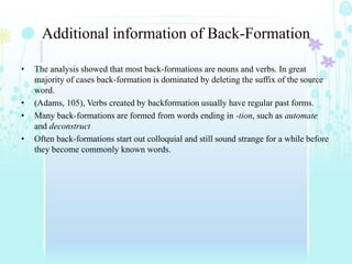BACK-FORMATION II.pptx