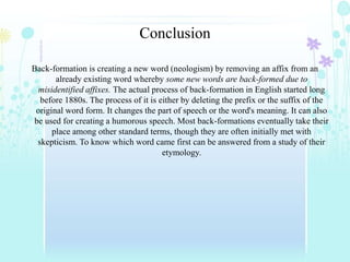 BACK-FORMATION II.pptx