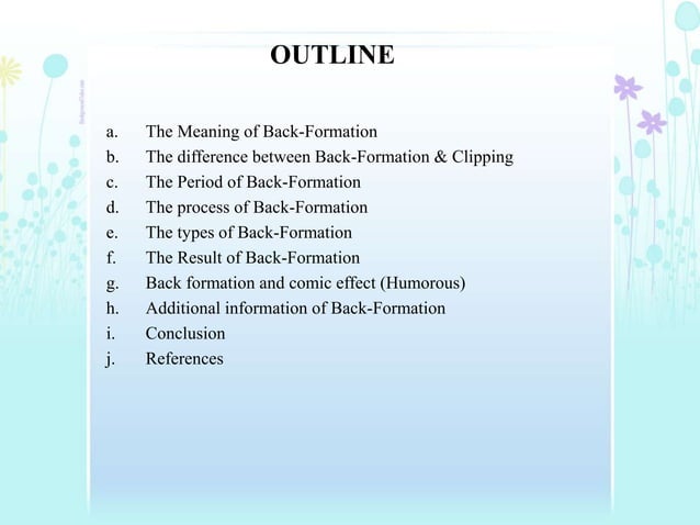 BACK-FORMATION II.pptx