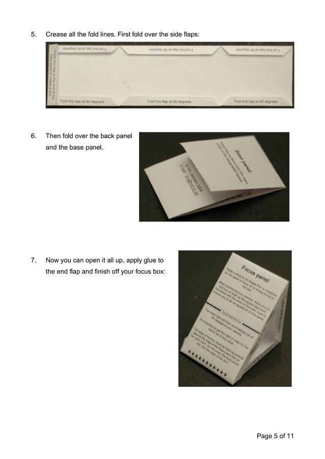 Back front focus test chart | PDF