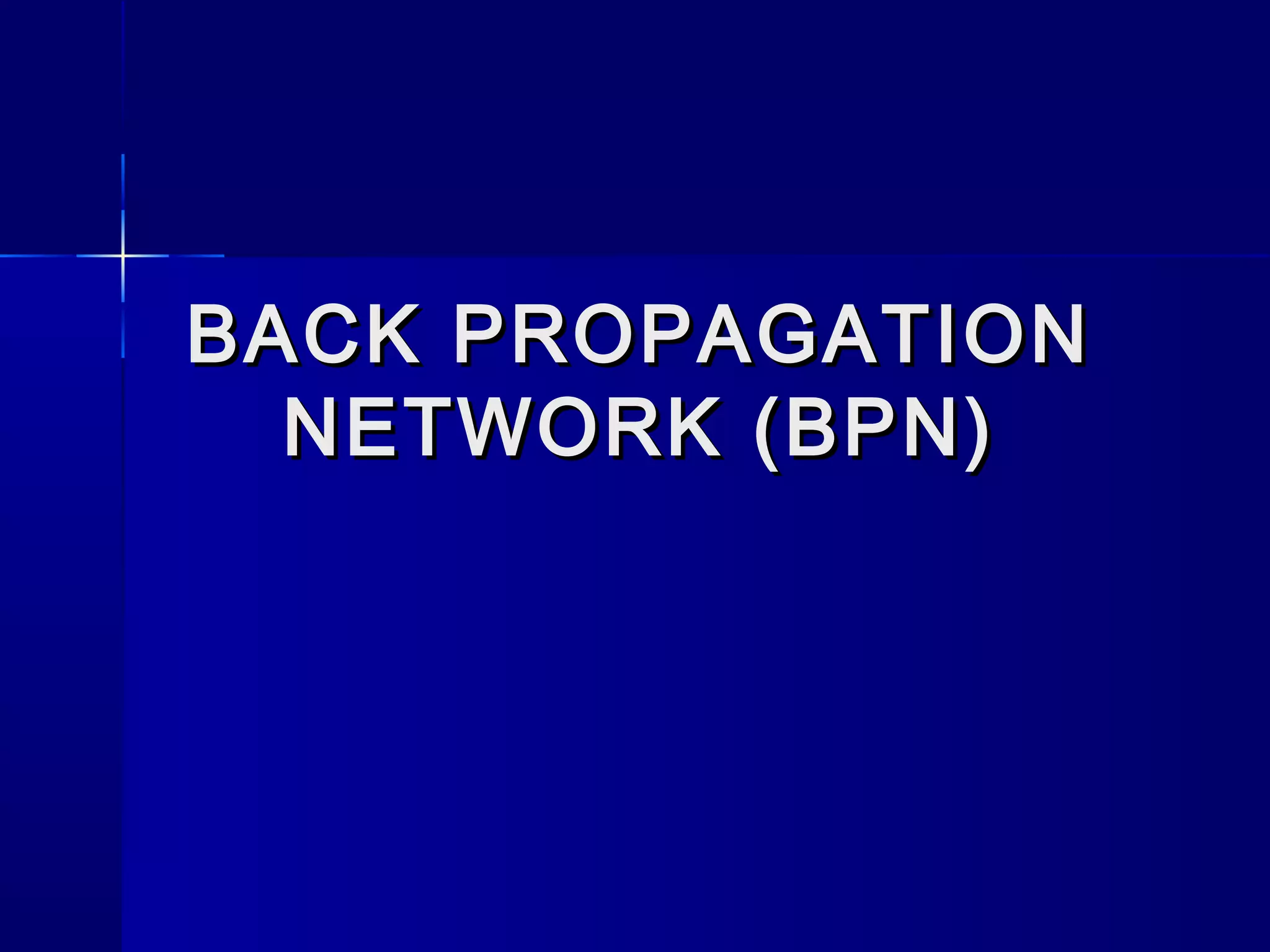 Back propagation | PPT
