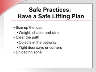 Back safety- | PPT