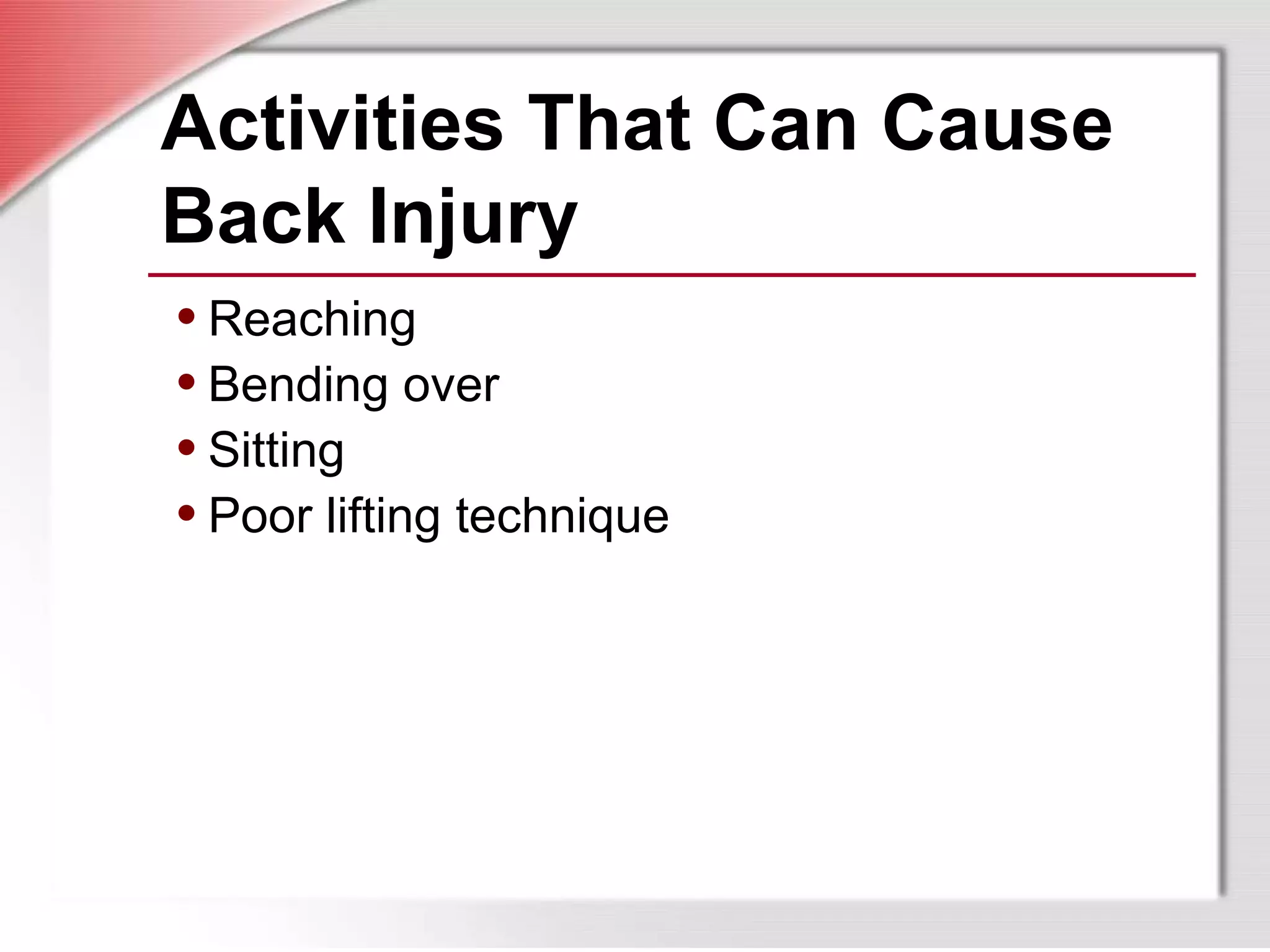 Back Safety | PPT