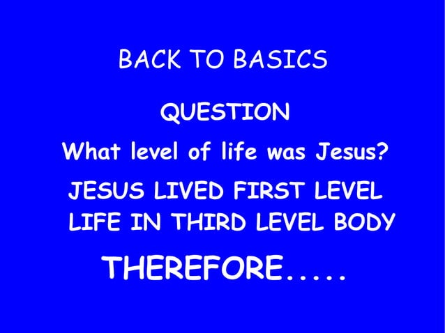 Back to Basics | PPT