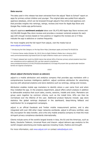 adjust Releases Back to School Report for Apple App Store and Google ...