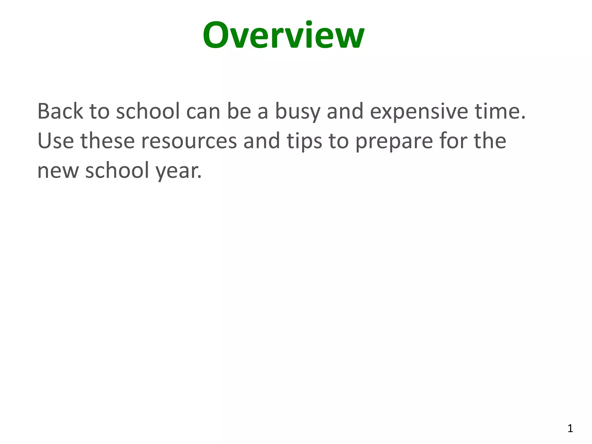 Back to school | PPT