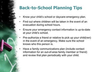 Back to-school preparedness 2014 | PPTX